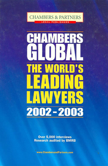 CHAMBERS GLOBAL / EUROPE 2002 - 2003 | Timagenis Law Firm
